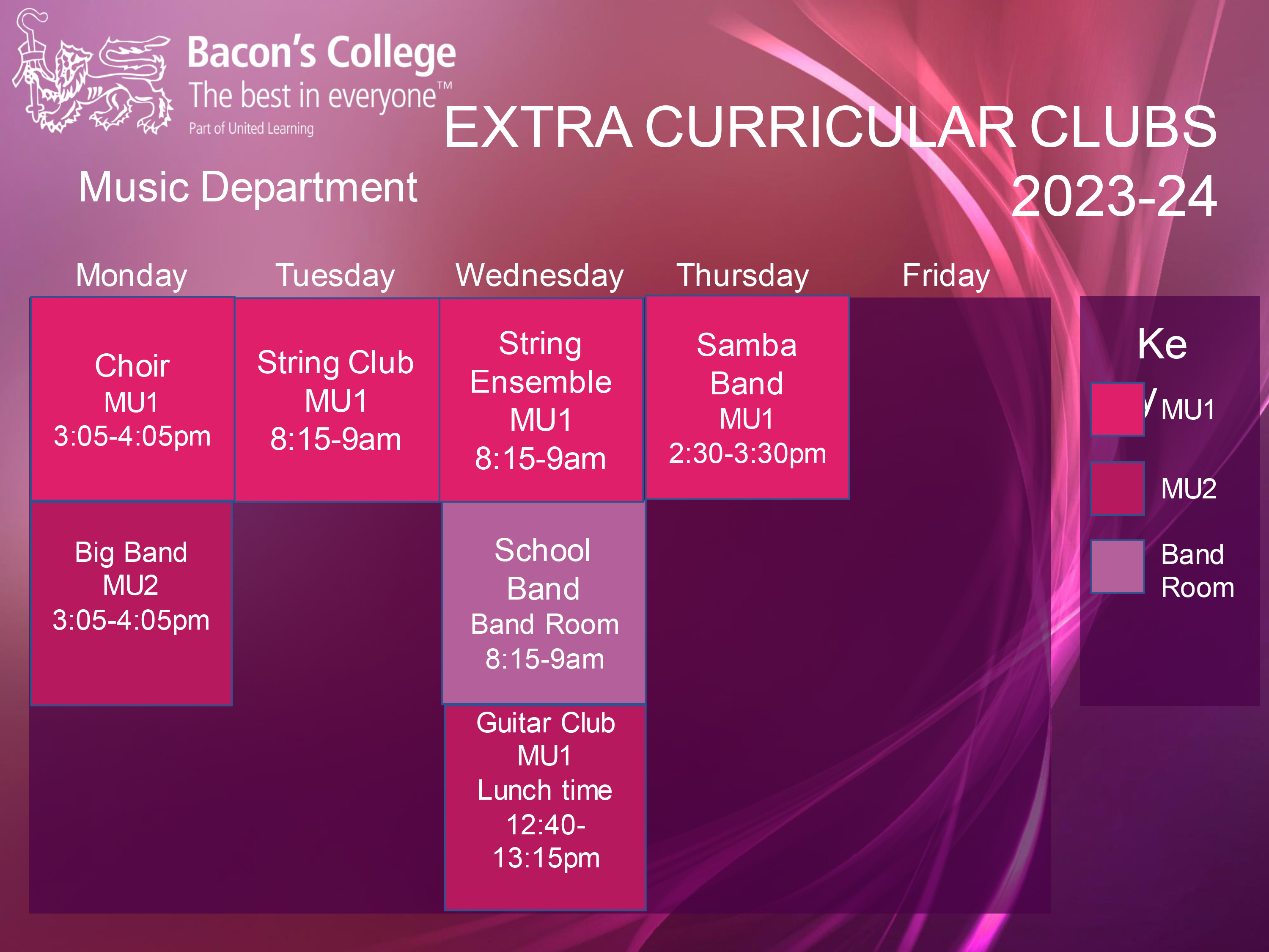 Extra Curricular Clubs