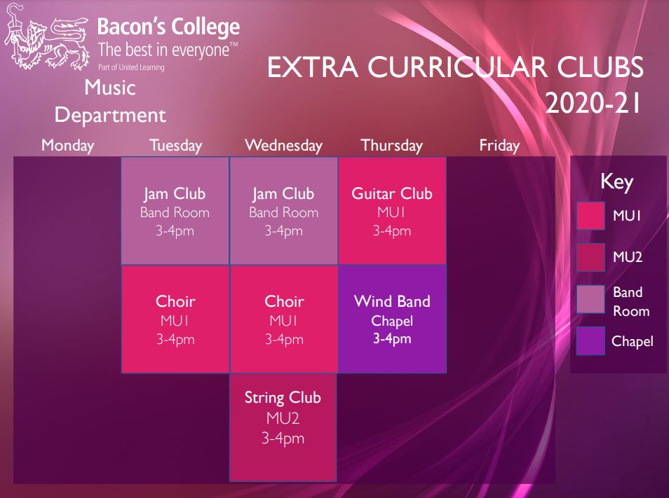 Extra Curricular Clubs