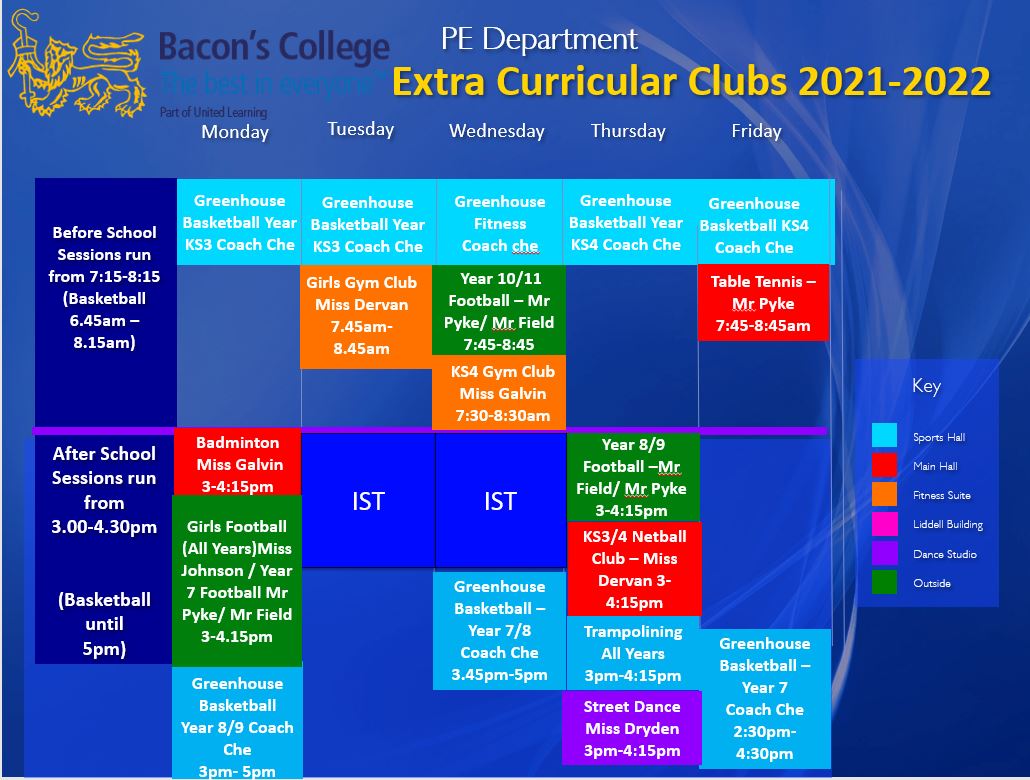 Extra Curricular Clubs
