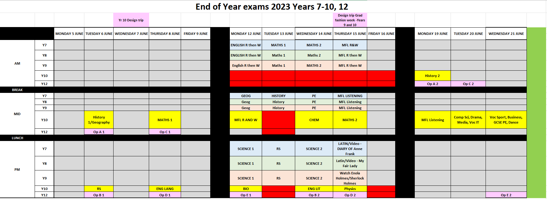 Exams & Assessments